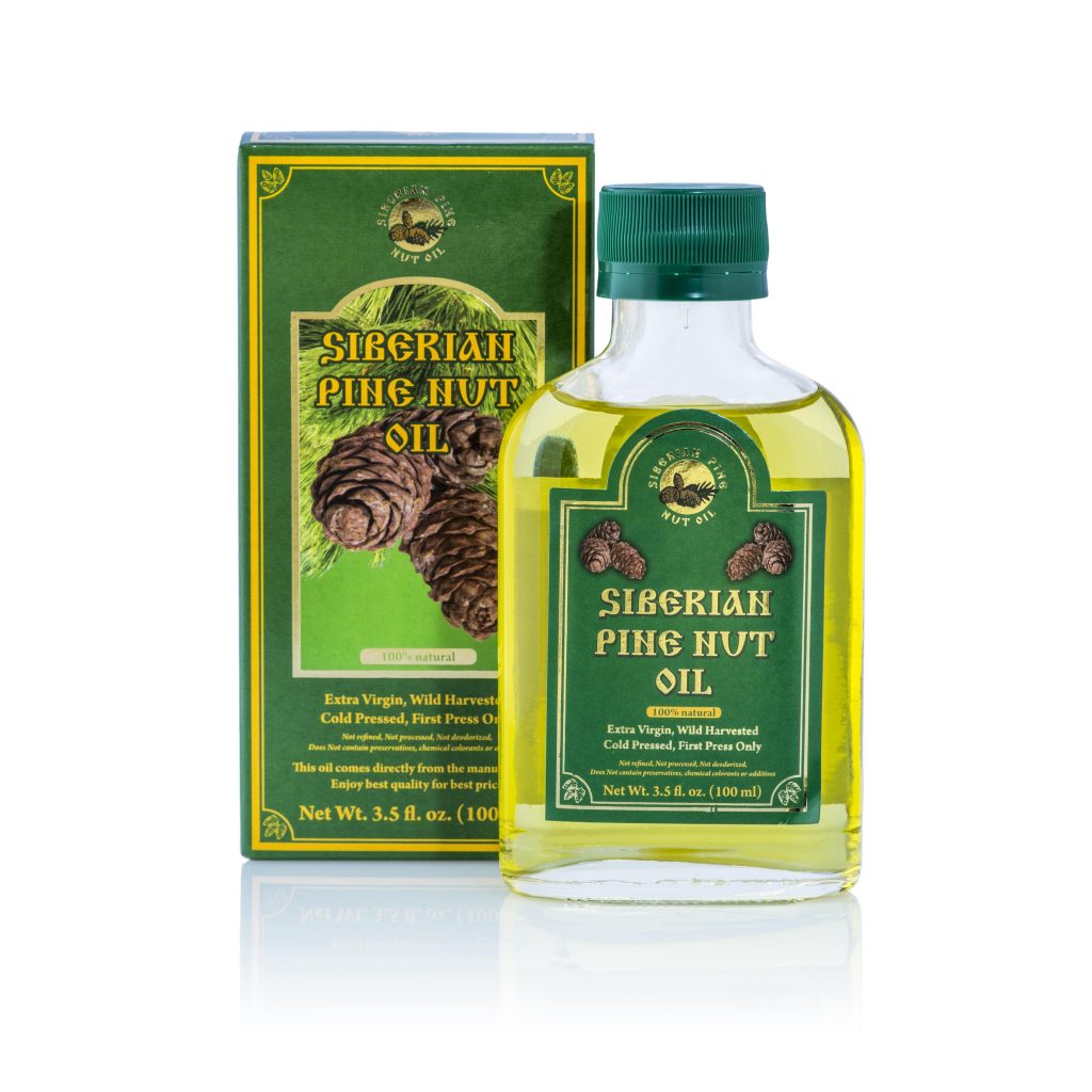 Unique Siberian Pine Nut Oil 3.5 fl. oz. (100 ml) - Siberian Pine Nut Oil